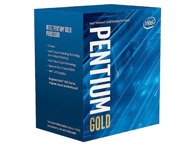 Procesor INTEL Pentium G6405 2C/4T/4.1GHz/4MB/58W/LGA1200/Comet Lake/UHD610/14nm/BOX