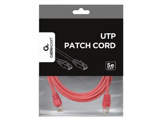 PP12-3M/RO Gembird Mrezni kabl, CAT5e UTP Patch cord 3m pink