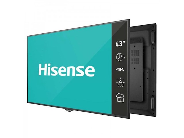 Hisense 43` 43BM66AE 4K UHD Digital Signage Display - 24/7 Operation