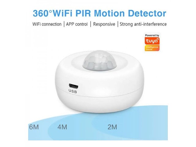 ZIGBEE-SMART-PIR-MS08 Gembird Tuya Smart Zigbee WiFi PIR Motion Detector Sensor Smart Life APP Works