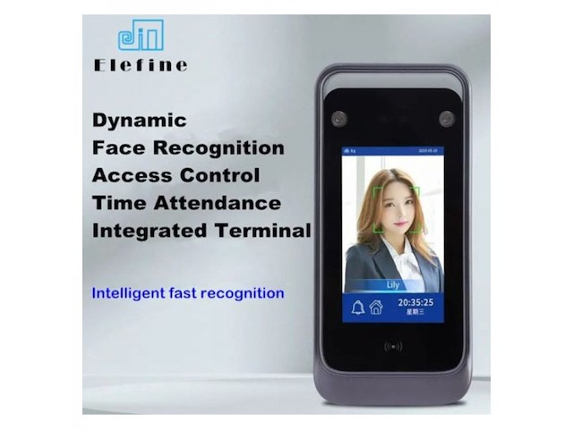 SMART-KPS-ATTENDANCE MACHINE-EF-S500 Gembird Dynamic Face Recognition Access Control Reader Time At