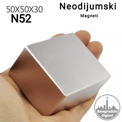 50x50x30mm N52 Neodijumski Bolk Magneti