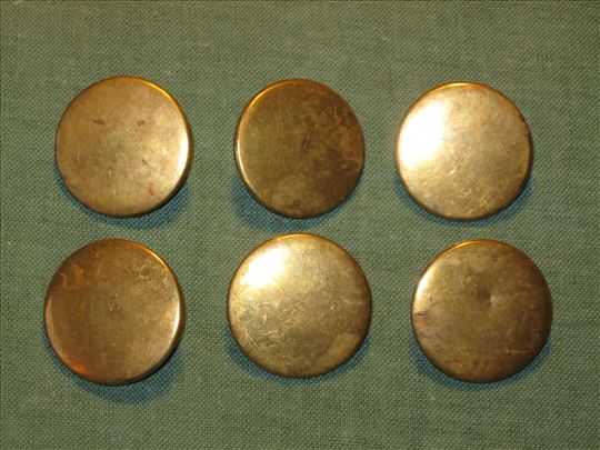 3-Metalna dugmad , 6 komada