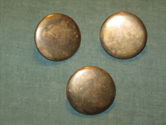 4-Metalna dugmad, 3 komada