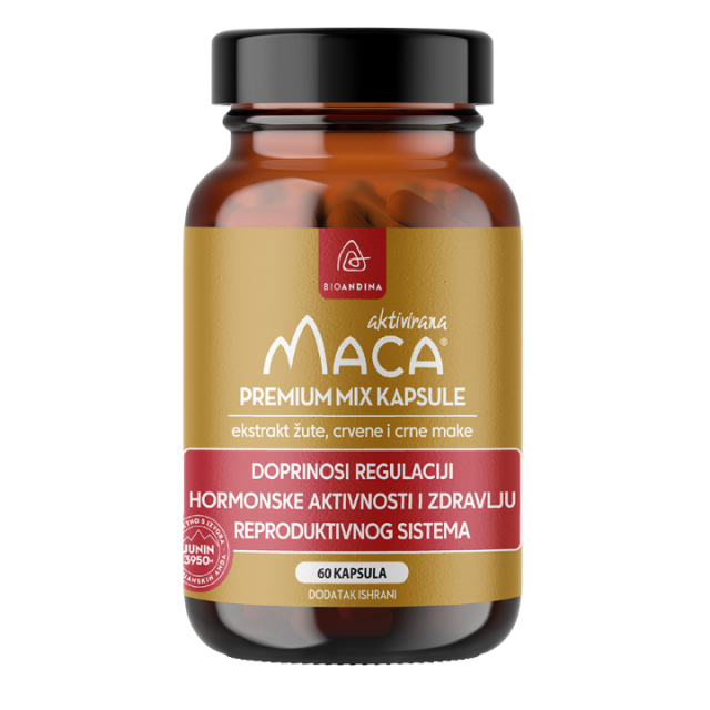 BIOANDINA PREMIUM MIX AKTIVIRANA MACA 60 KAPSULA