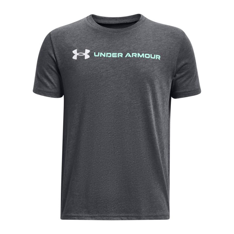 Under Armour Boys' UA Logo Wordmark Short Sleeve