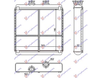 GREJAC KABINE (BR) (205x180x32) MERCEDES E CLASS (W212) 13-16