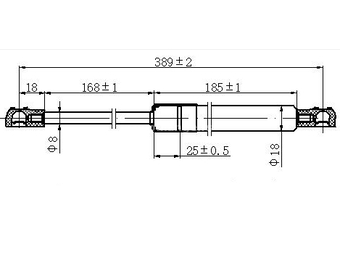 AMORTIZER HAUBE (389L-209N) MERCEDES CITAN (W415) 13-21