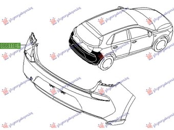 ZADNJI BRANIK (O) HYUNDAI i30 HATCHBACK 20-