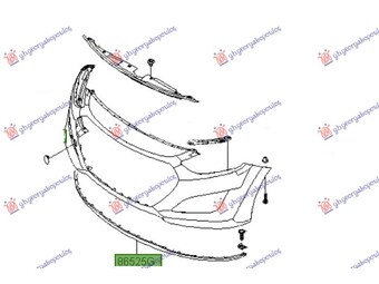 SPOJLER PREDNJEG BRANIKA (O) HYUNDAI i30 5D 12-14