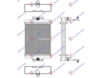 HLADNJAK MOTORA 3.0 BENZIN M2 (MANUELNI/AUTOMATSKI) (578x493) BMW SERIES 3 (F30/F31) SDN/S.W. 14-18