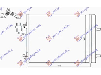 HLADNJAK KLIME 1.6i 16V TURBO - 2.0 TDCi FORD TRANSIT/TOURNEO CONNECT 13-19