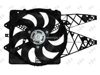 VENTILATOR KOMPLET (1.3DM-JET/1.4 ABARTH) (DUGULJASTI KONEKTOR) FIAT PUNTO 12-