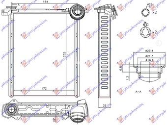 GREJAC KABINE (172x232x22) CITROEN C3 PICASSO 12-16