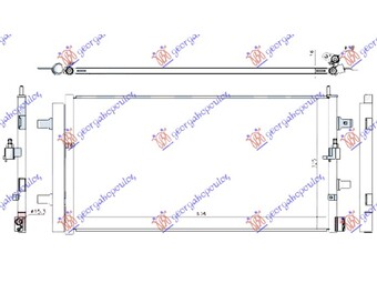 HLADNJAK KLIME 2.0 TFSi HIBRID (636x325) AUDI A6 10-14