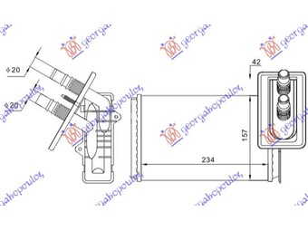 GREJAC KABINE (M) (+/-AC) (234x157) NISSAN KUBISTAR 03-09