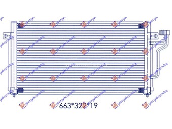 HLADNJAK KLIME (59.6x30.5) MITSUBISHI LANCER (CB1/4) 92-95