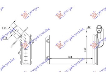 GREJAC KABINE (M) (+/-AC) (234x157) RENAULT CLIO 94-95