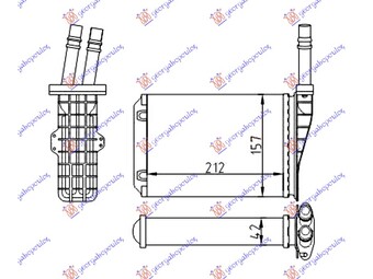 GREJAC KABINE (M) (210x155x42) 97- RENAULT ESPACE 92-03