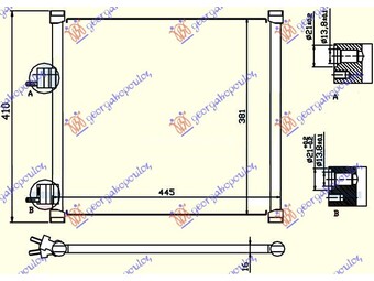 HLADNJAK KLIME BENZIN (40x38) FORD KA 97-08