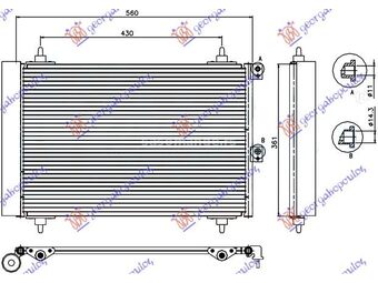 HLADNJAK KLIME 1.6 HDi (52x36x17) CITROEN BERLINGO 02-08