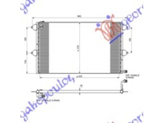 HLADNJAK KLIME (55x35x2.0) SEAT IBIZA 97-98