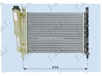 HLADNJAK MOTORA 1.1/1.3/1.4/1.5 (441x322x34) FIAT UNO 89-93