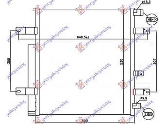 HLADNJAK KLIME DIZEL (46x53.4) MERCEDES ATEGO 97-