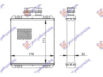 GREJAC KABINE (B) (+/-AC) (176x180) SEAT IBIZA 02-08