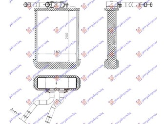 GREJAC KABINE (BR) (200x1547x32) MERCEDES ML (W163) 98-05