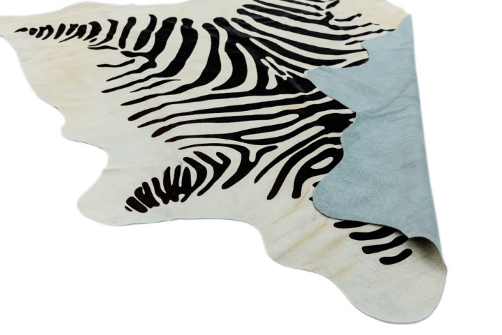 Rodeo Cowhide Zebra White