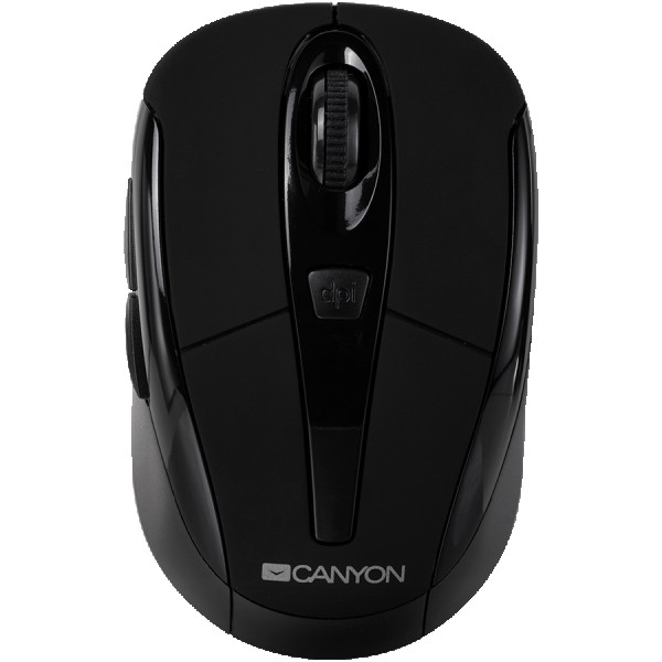 CANYON MSO -W6 2.4GHz wireless optical mouse with 6 buttons, DPI 80012001600, Black, 92*55*35mm, 0.054kg ( CNR-MSOW06B )