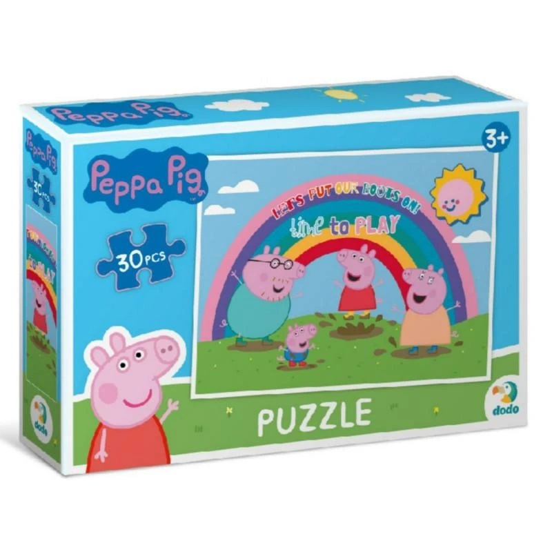Dodo Peppa Prase puzzle za decu Duga, 30 komada