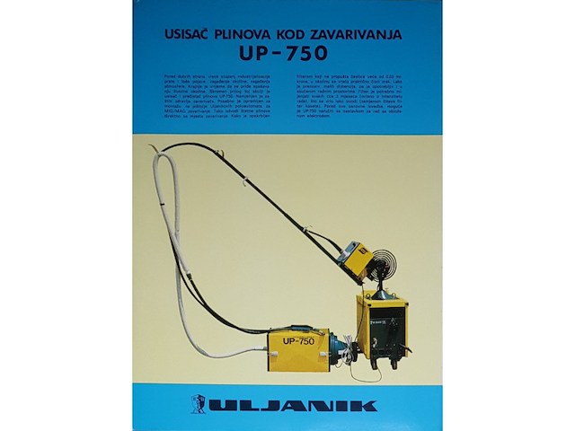 Brošura Usisač Punova `ULJANIK` Pula Jugoslavija