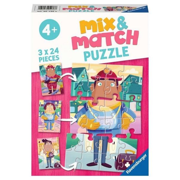 Ravensburger Mix&Match puzzle - Moji omiljeni poslovi - 3x24 delova