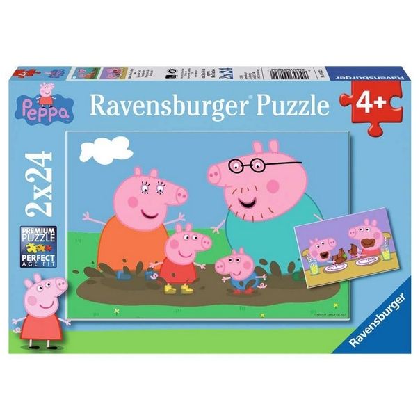 Ravensburger puzzle - Pepa prase - 3x24 dela