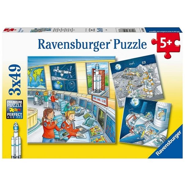 Ravensburger puzzle - Na svemirskoj misiji sa Tomom i Mijom - 3x49 delova