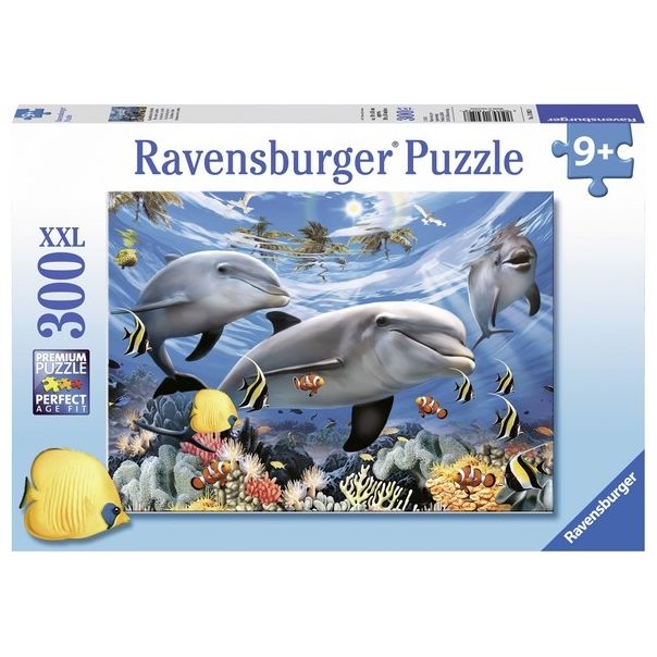 Ravensburger puzzle - Delfini - 300 delova