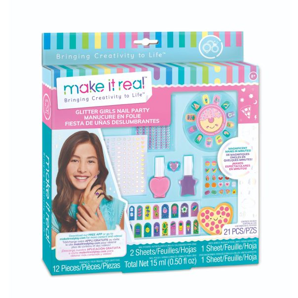 Make it Real Set za lakiranje glitter girls nail party