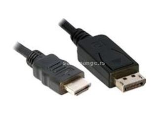 Kabl DisplayPort (M) - HDMI (M) 1.8m crni