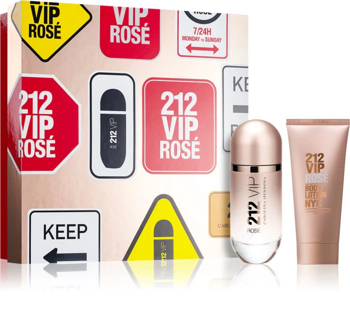 Carolina Herrera - 212 VIP Rose edp 80ml + 100ml losion / LADY / SET