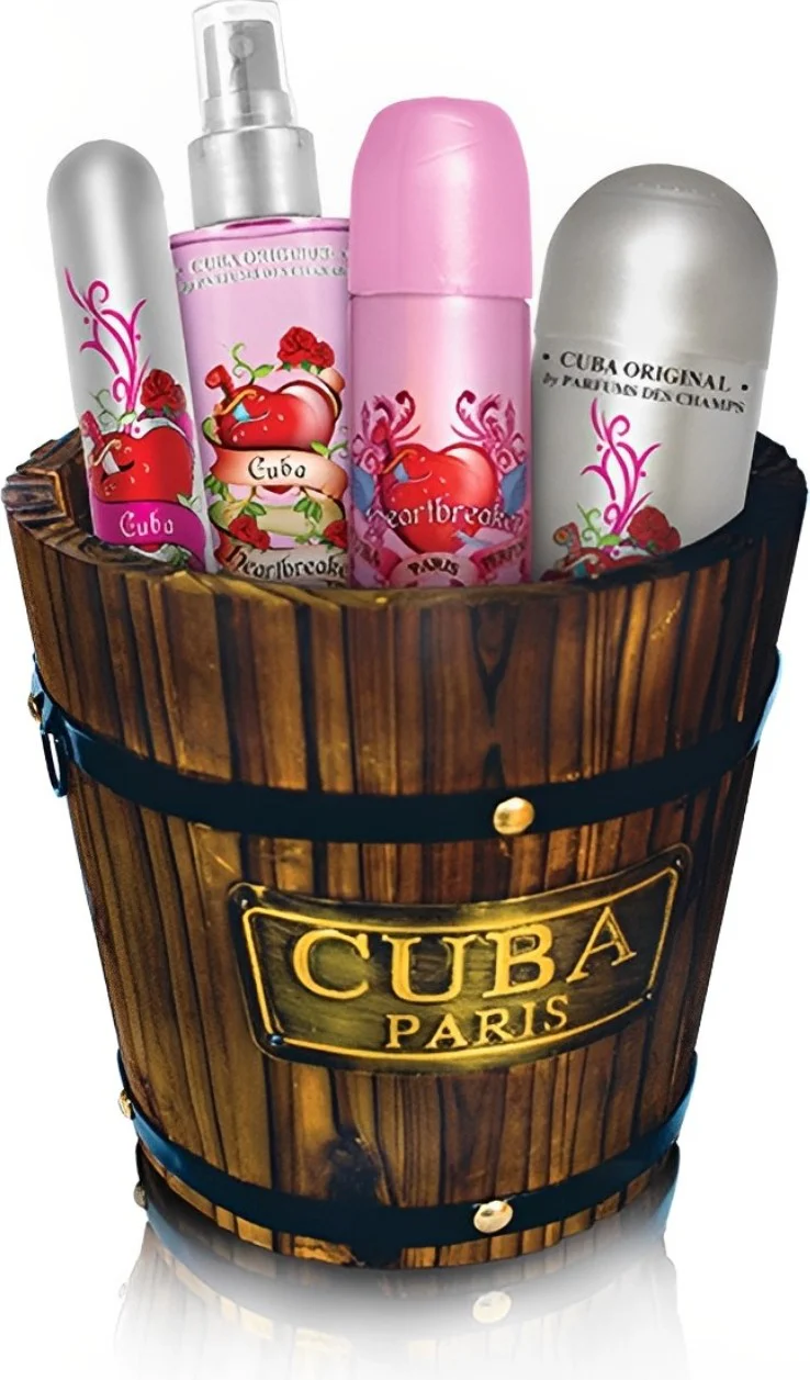 Cuba - Heartbraker edp 100ml + 35ml + 200ml deo + 200ml body-mist + bačva / LADY / SET