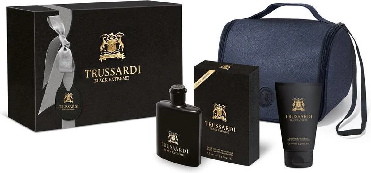 Trussardi - Black Extreme edt 100ml + 100ml kupka + neseser / MAN / SET