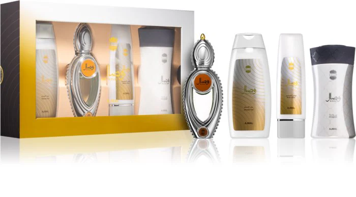 Ajmal - Wisal edp 50ml + 200ml kupka + 100ml losion + 80g puder / LADY / SET