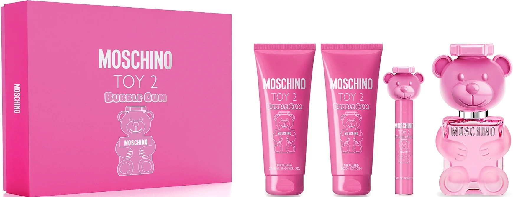 Moschino - Toy 2 Bubble Gum edt 100ml + 10ml + 100ml kupka + 100ml losion / LADY / SET