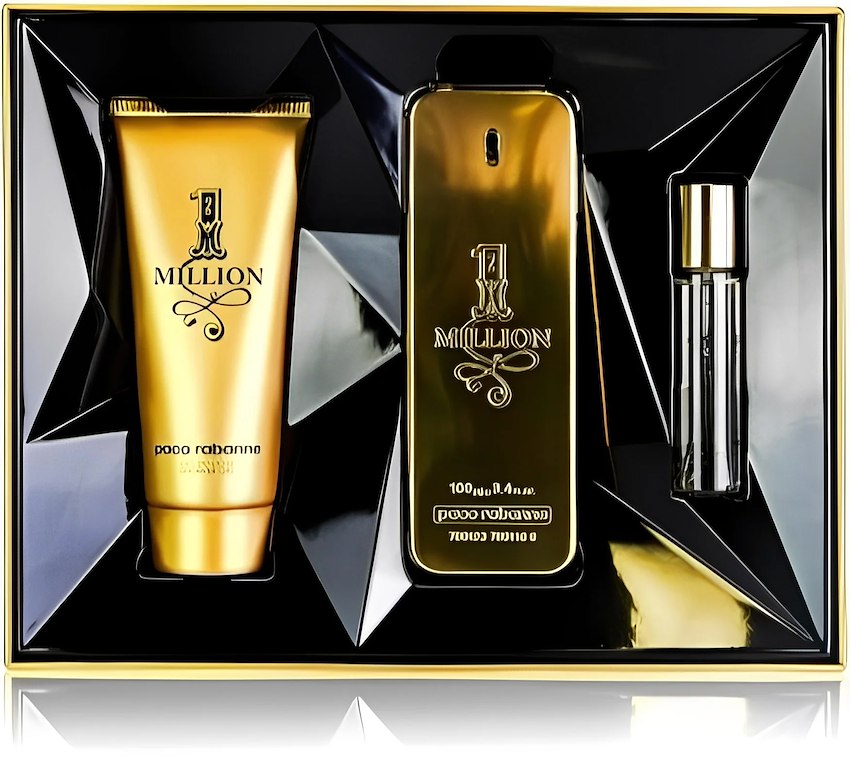 Paco Rabanne - 1 Million edt 100ml + 15ml + 100ml kupka / MAN / SET