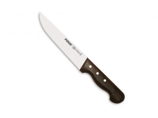Mesarski nož ravno sečivo i drvena drška 19cm Pirge