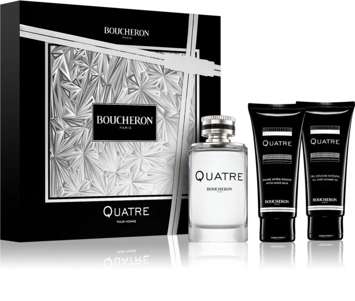 Boucheron - Quatre edt 100ml + 100ml balzam + 100ml kupka / MAN / SET