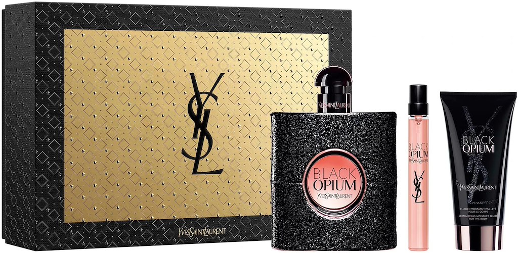 YSL - Black Opium edp 90ml + 10ml + 50ml losion / LADY / SET