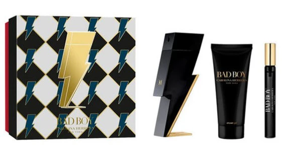 Carolina Herrera - Bad Boy edt 100ml + 10ml minijatura + 100ml kupka / MAN / SET